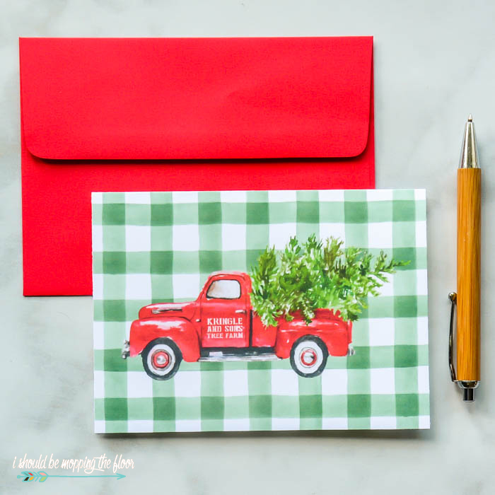Red Christmas Truck Printables | i should be mopping the floor