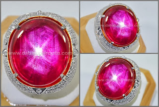 Sparkling Vivid Red RUBY Star BIG Size TOP - RBS 215