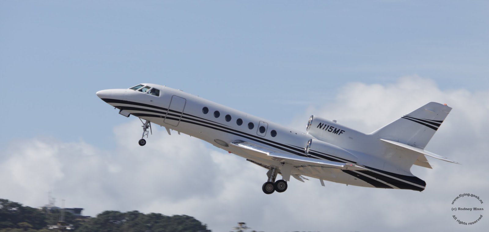 Rodney's Aviation Ramblings: Dassault Falcon 50 at Wellington