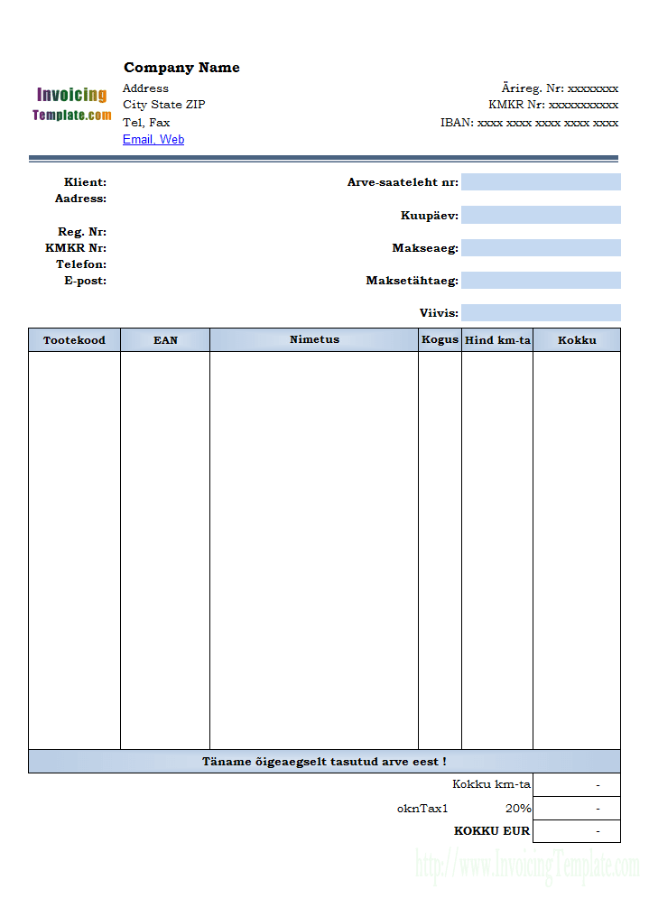 Bill Sample Format - Invoice Template