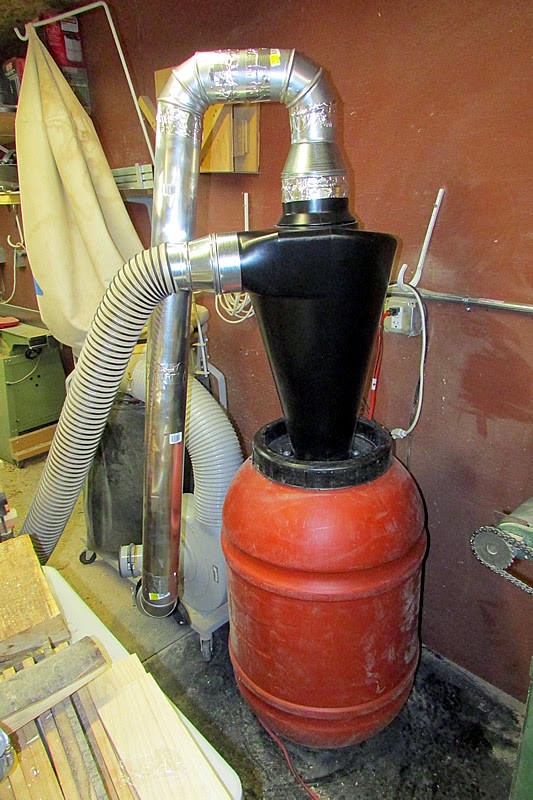 Splinters Woodworks: Super Dust Deputy Two Stage Dust Collection System