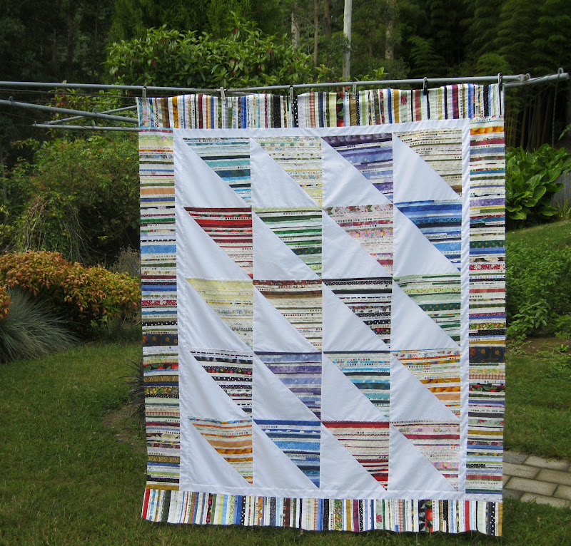 Quiltingorchardist: Selvage Quilt Finished.