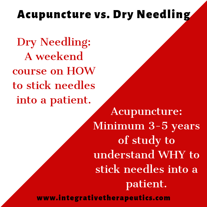 Acupuncture Wisdom: Acupuncture vs Dry Needling: What's the Difference?