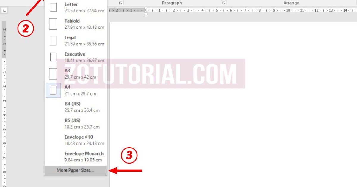 Settingan Ukuran Kertas F4 (Folio) di Microsoft Word Untuk Print ...