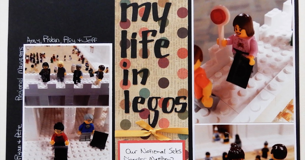 Random Memories: Two Page Scrapbook Layout - "My Life in Legos"