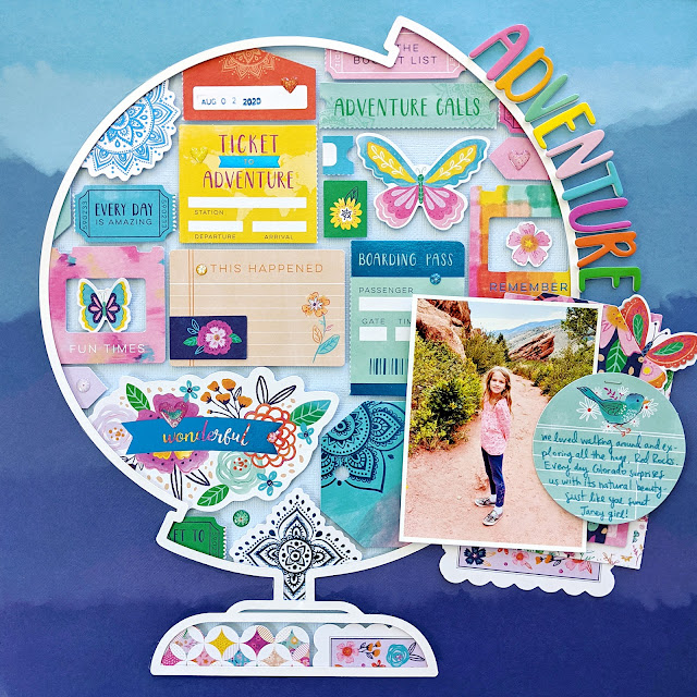 Adventure Layout by Paige Evans | Paige Taylor Evans