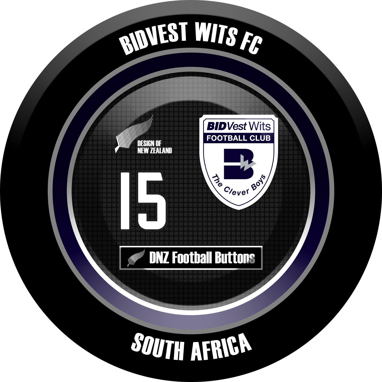 DNZ Football Buttons: Bidvest Wits FC