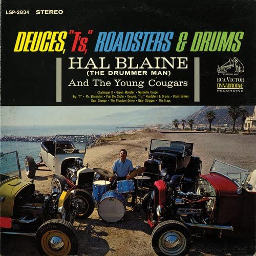 Just A Car Guy: the album cover of Hal Blaine and The Young Cougars, 1963