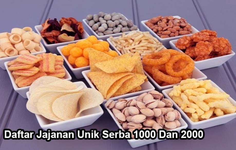 Daftar Jajanan Unik Serba 1000 Dan 2000 Untuk Anak Sekolah - Zona Usaha