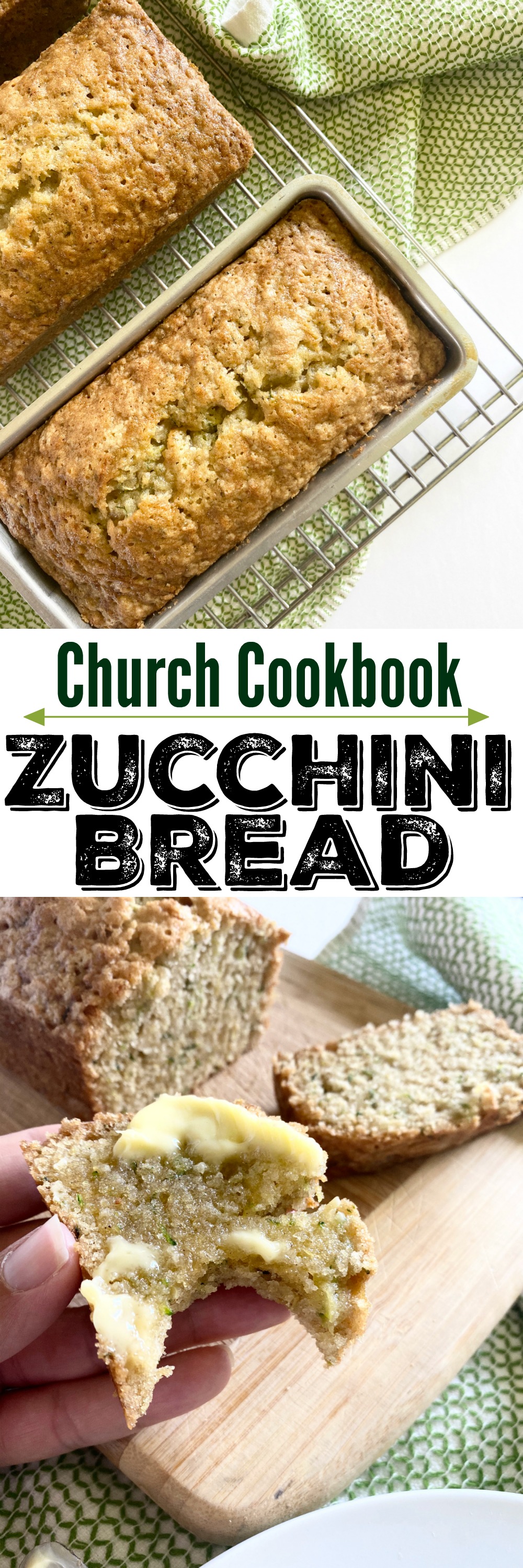 Church Cookbook Zucchini Bread | Ally's Sweet & Savory Eats