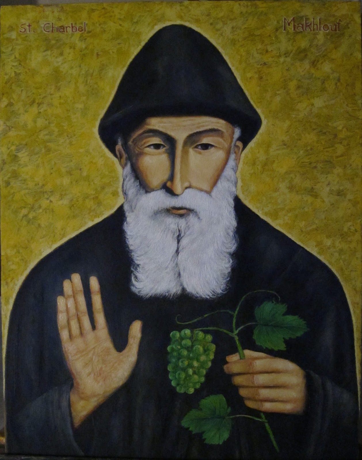Spike is Best: Icon/Image/Painting: St. Charbel Makhlouf