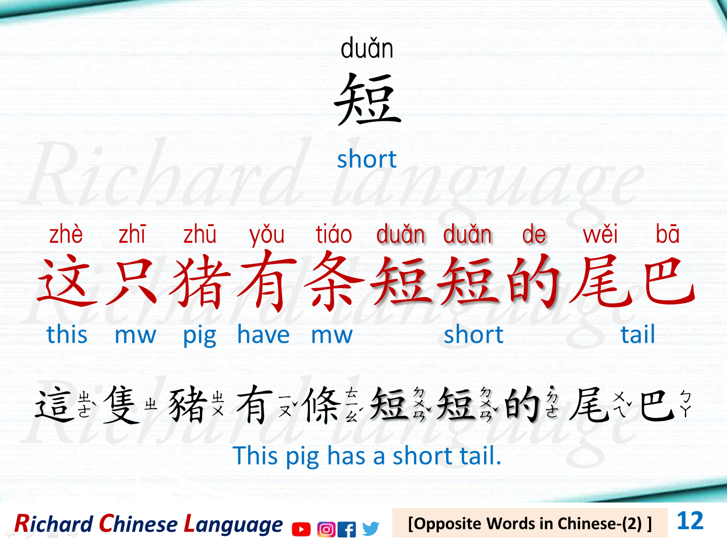 Richard Chinese: The Best Way to Learn Chinese: Opposite Chinese [2 ...