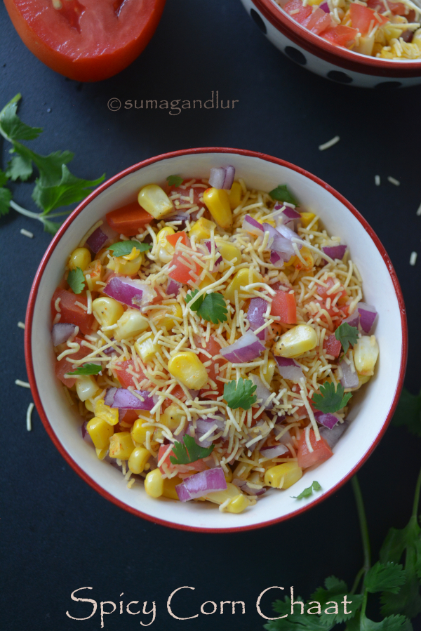Veggie Platter: Spicy Corn Chaat