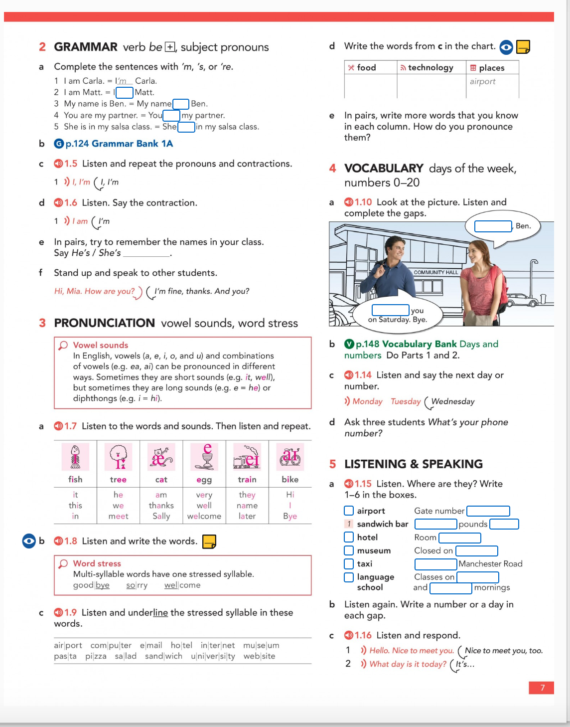 English Elementary Module 1 - UNIT 1A 1B 1C