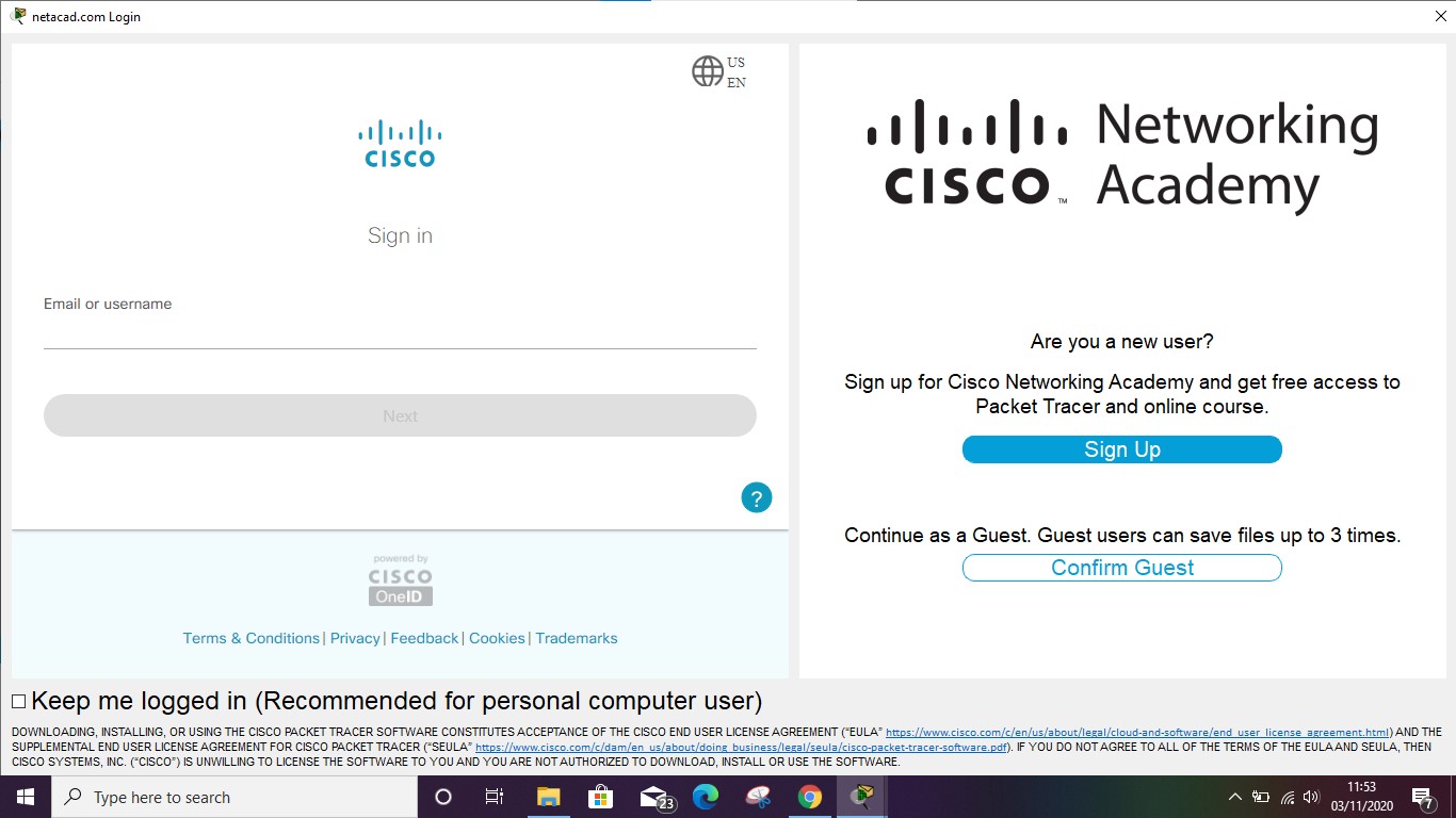 Tutorial install Cisco Packet Tracer dan Membuat Akun Netacad