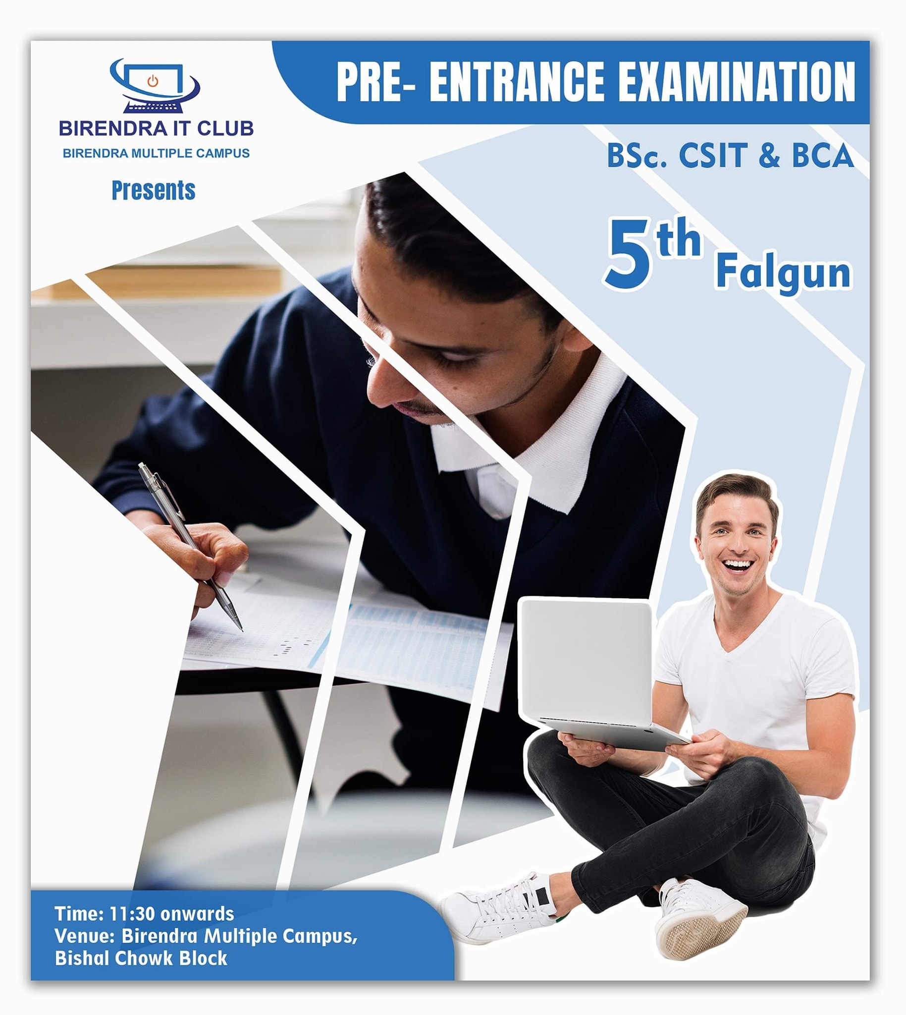 Bsc.CSIT Pre-Entrance Exam conducted by Birendra IT CLUB