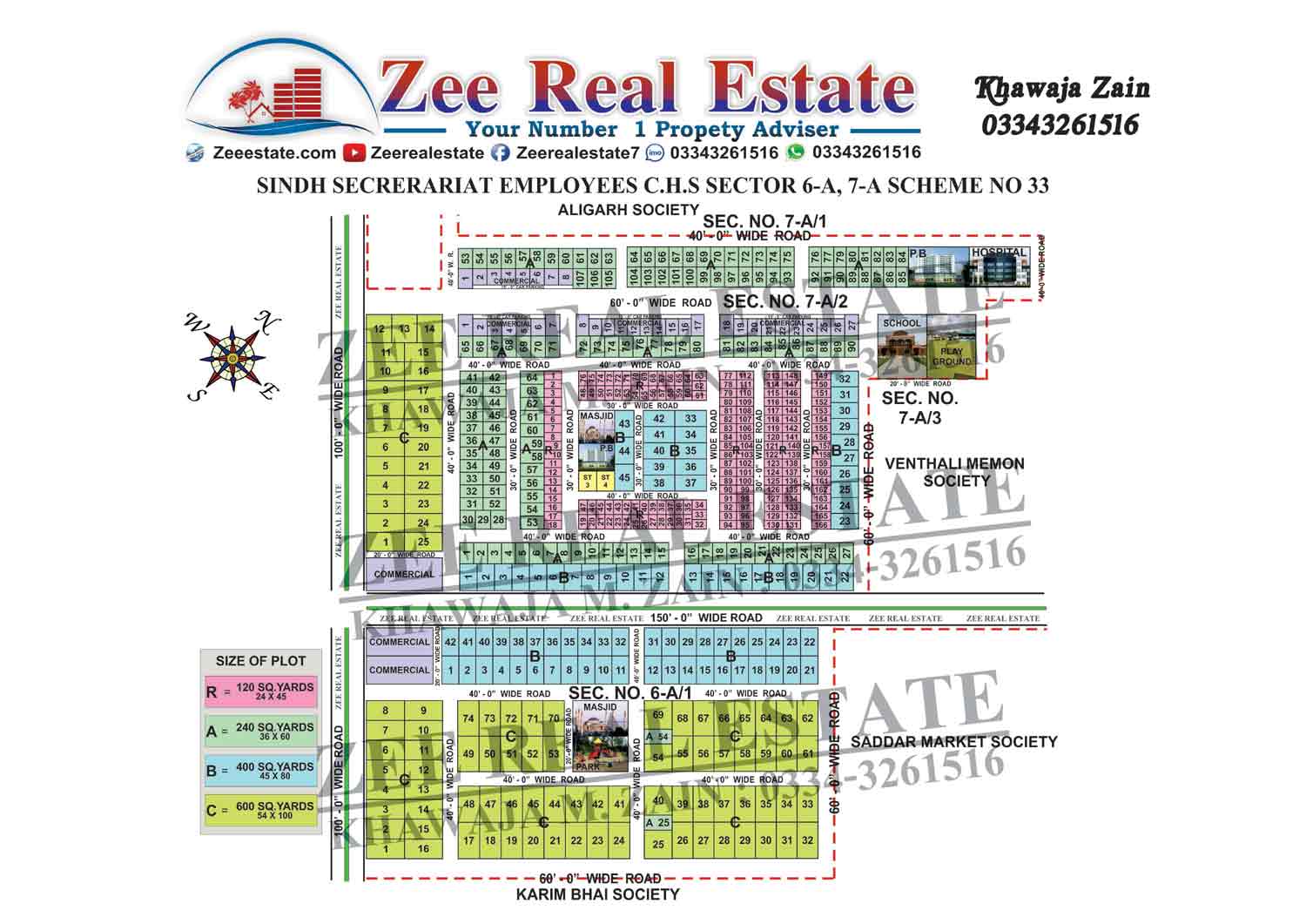 Sindh Secretariat Society Sector 7 A | Update Map & Video | Scheme 33 ...