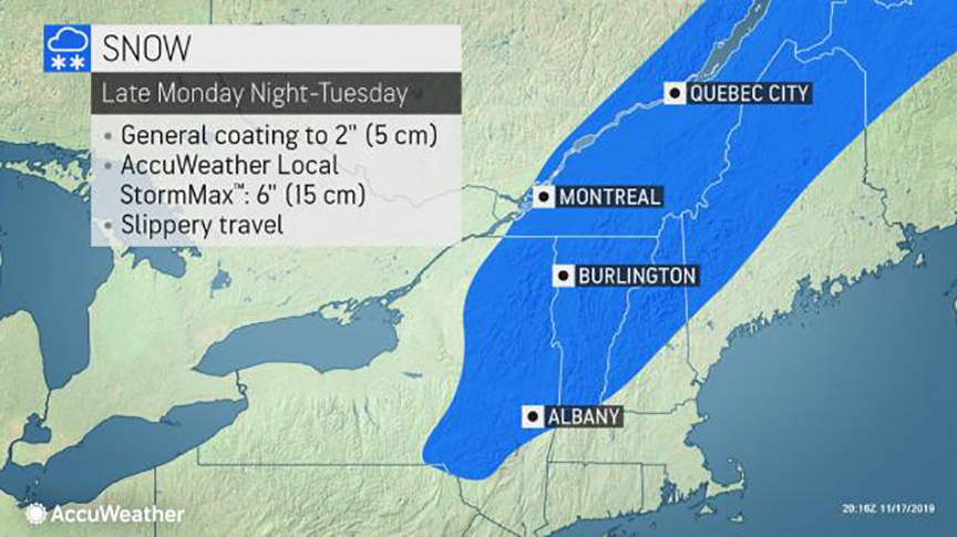 Valley Weather: More wintry precipitation for southern Quebec