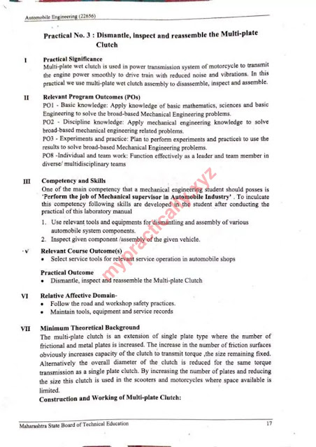 22656 Automobile Engineering Solved Lab Manual Answers | Msbte Lab ...