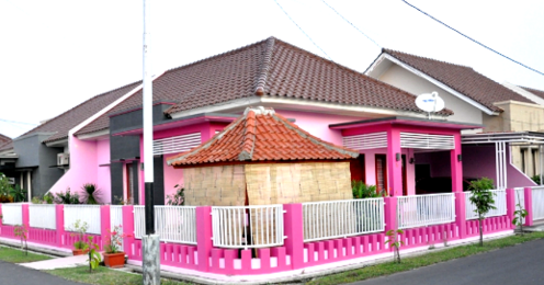 Ide 37 Warna Cat Depan Rumah Pink Paling Modern Dan Nyaman