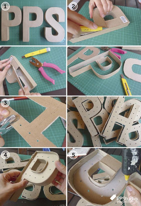 Letras luminosas - DIY