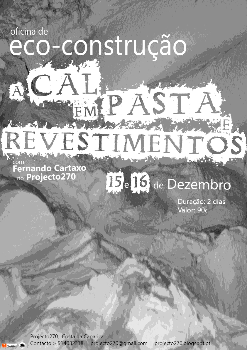 projecto270: OFICINA DE ECO-CONSTRUÇÃO | A CAL EM PASTA E REVESTIMENTOS
