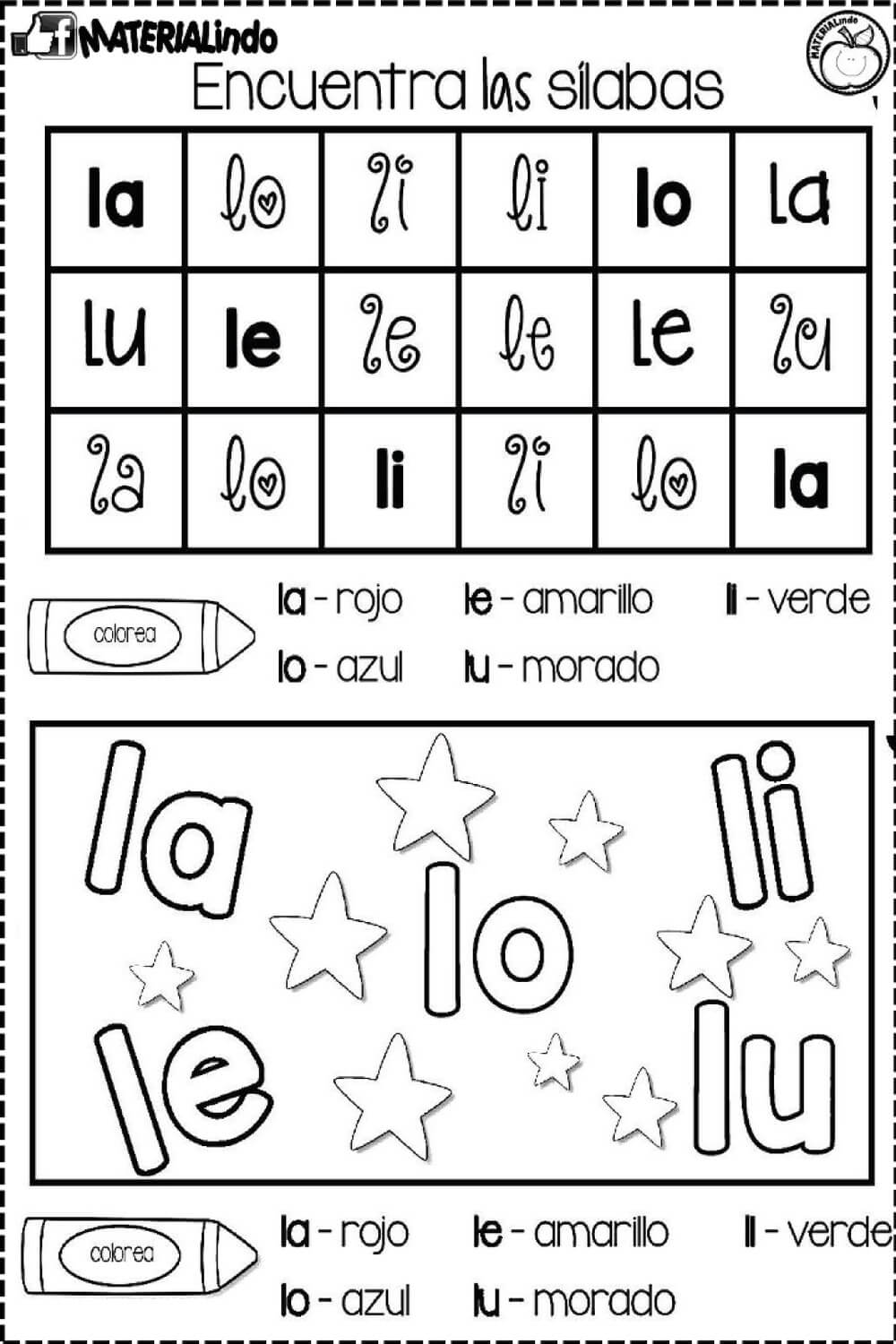 Mi Primer Cuadernillo de Sílabas | Materiales Educativos para Maestras