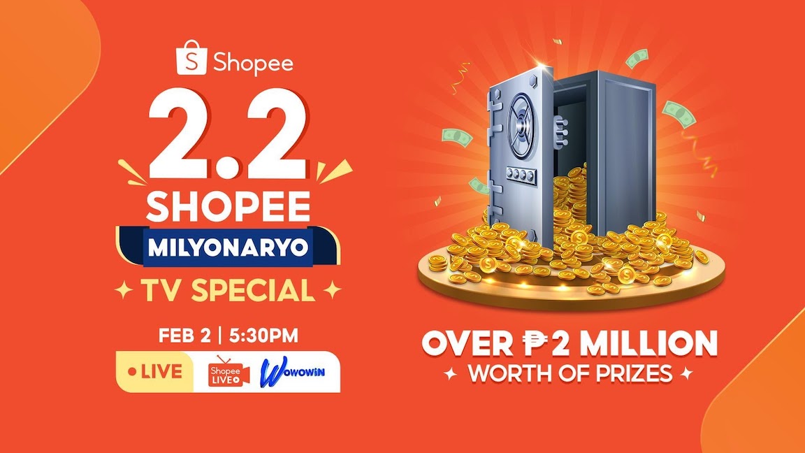 Lemon GreenTea: Shopee announces its 2.2 Shopee Milyonaryo TV Special ...