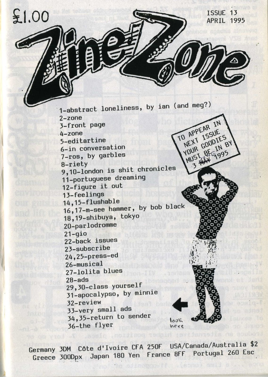 1000 Flights: Zine Zone issue 13-(Fanzine-UK-1995)