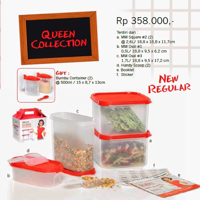Produk Tupperware Queen Collection bulan Februari 2012
