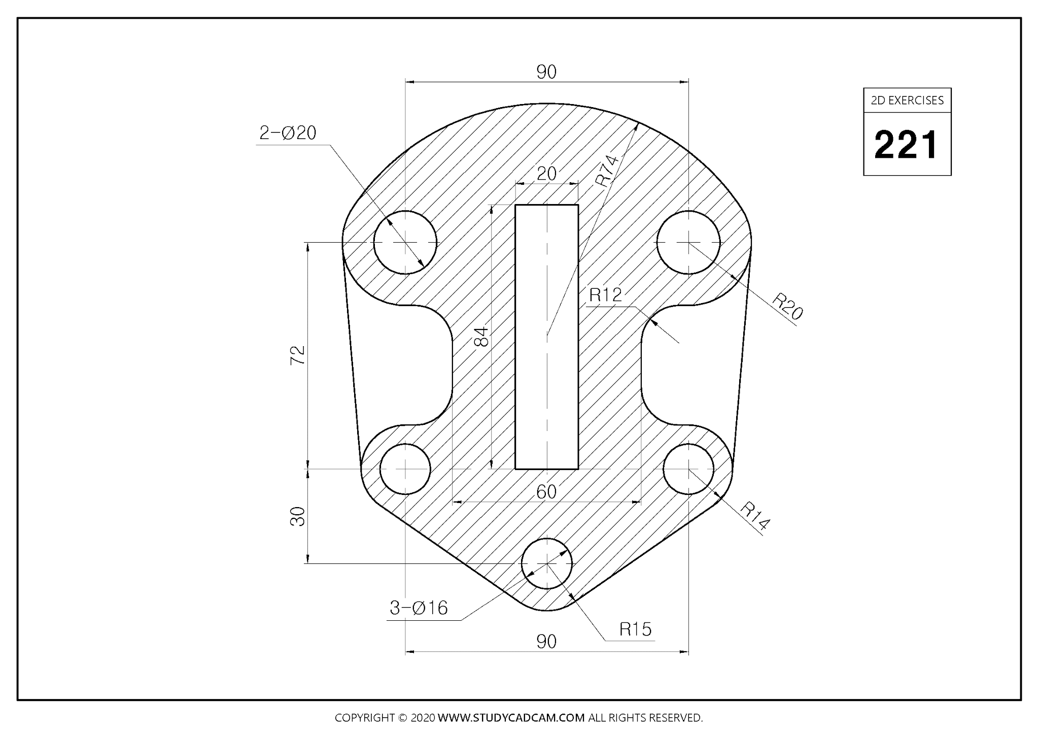 2D CAD EXERCISES 221