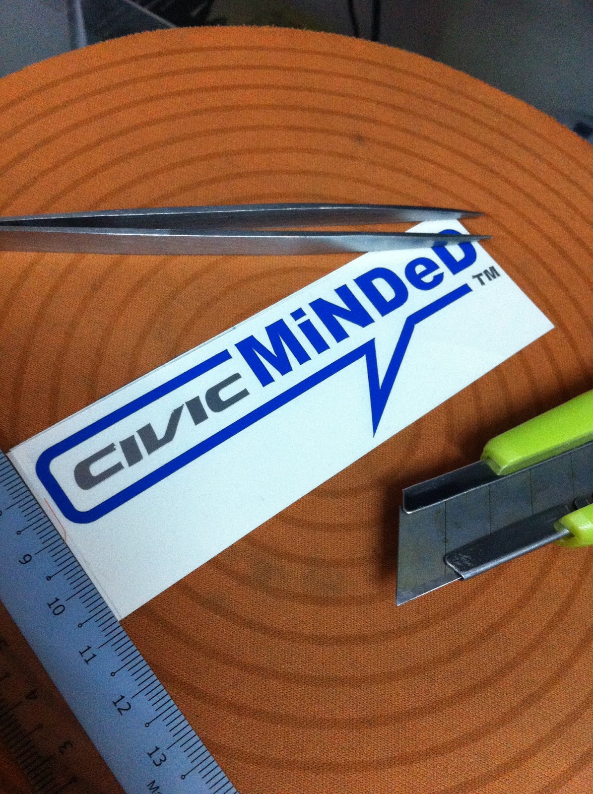 G's Sticka: CIVIC MiNDeD STICKER