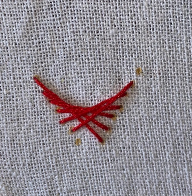MY CRAFT WORKS: How to embroider an easy star using straight stitches