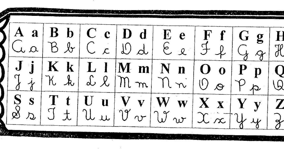 Jardim da Tia Di♥: ficha com alfabeto manuscrito