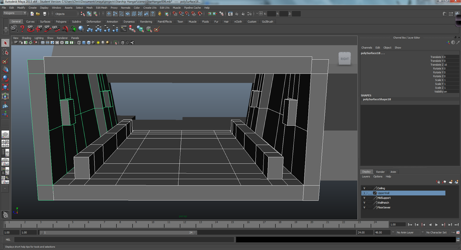 The Unified Projects ANI113205/7-13: DE Maya Prototype 2