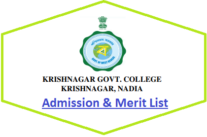Krishnagar Government College Admission 2024 Online Form for UG/PG CBCS ...