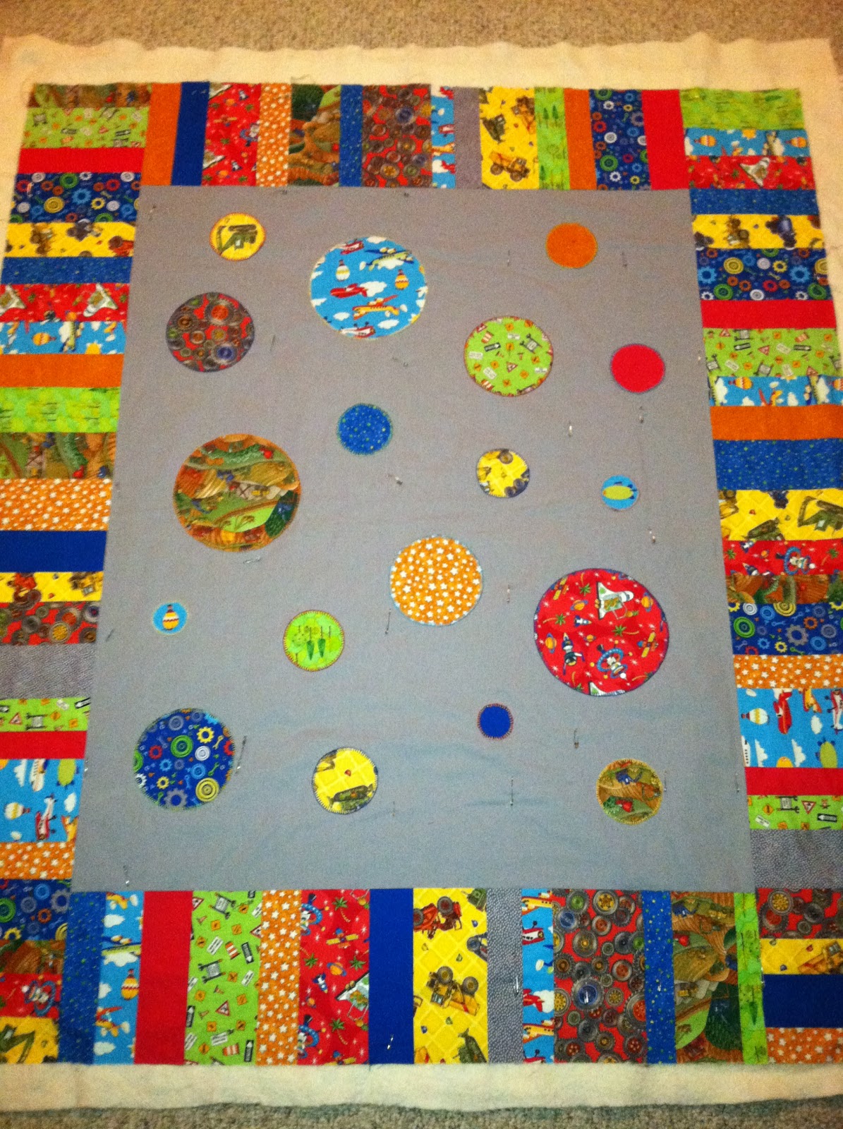 Oh Sew Thrifty: First Quilt - I Need to Get Busy Quilting!