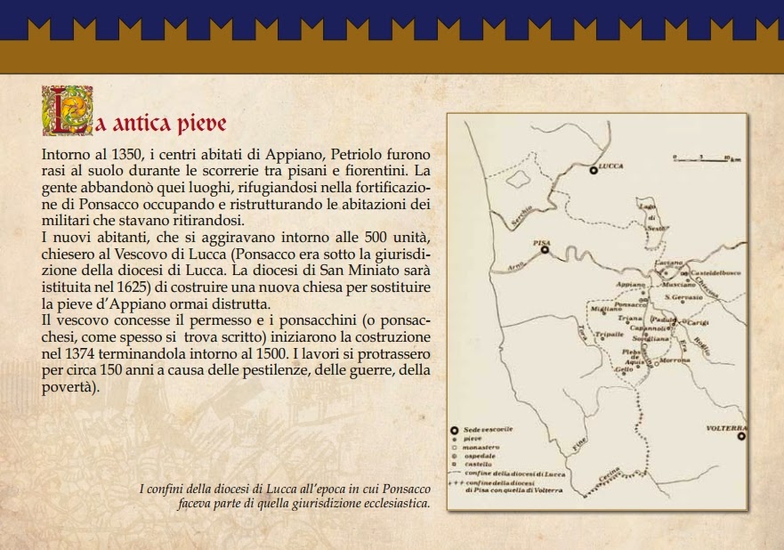 "PONSACCO" La città di tutti: STORIA DI PONSACCO