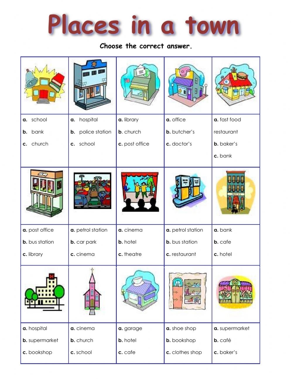 Places of the city - Lugares de la ciudad