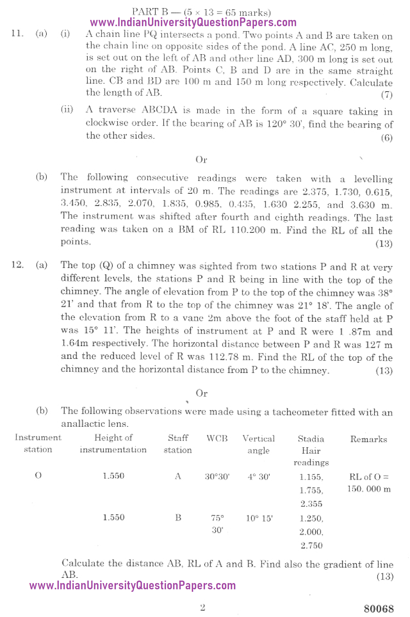 Anna University CE8351 Surveying April May 2019 Question Paper anna-university-ce8351-surveying-april-may-2019-question-paper