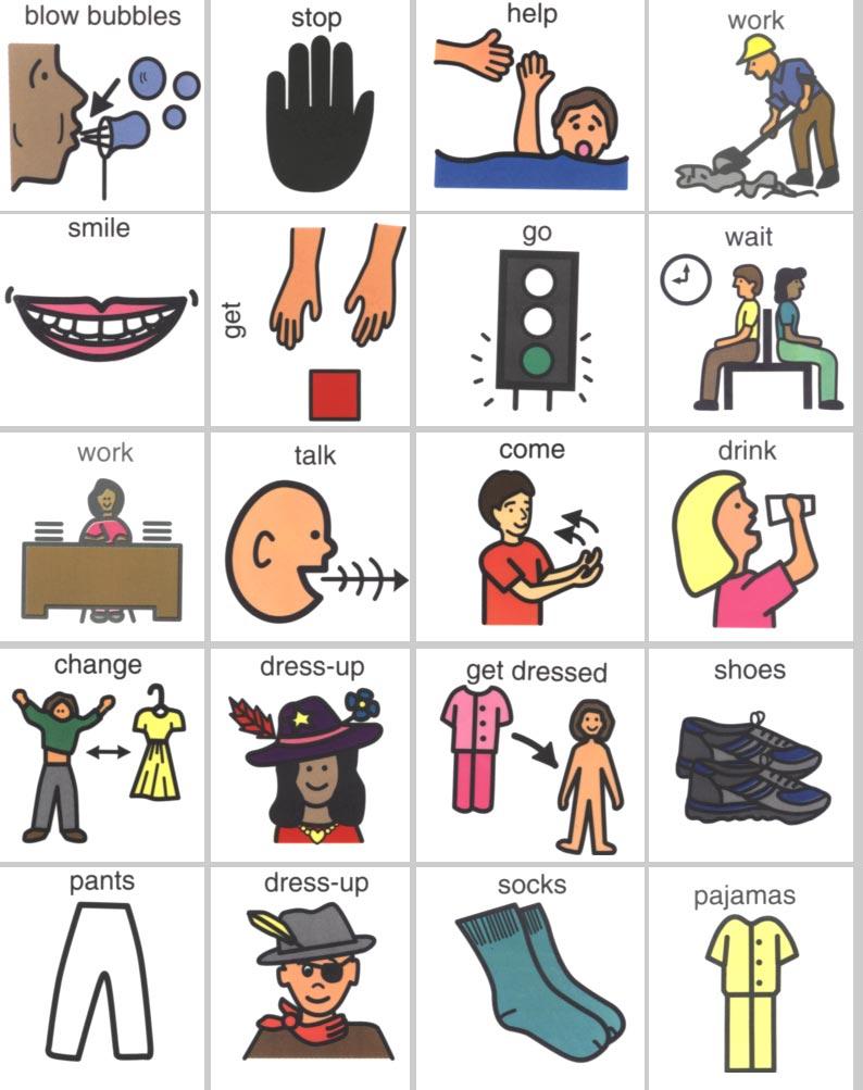 Pecs Picture Symbol Examples Pecs Communication Pecs Ede