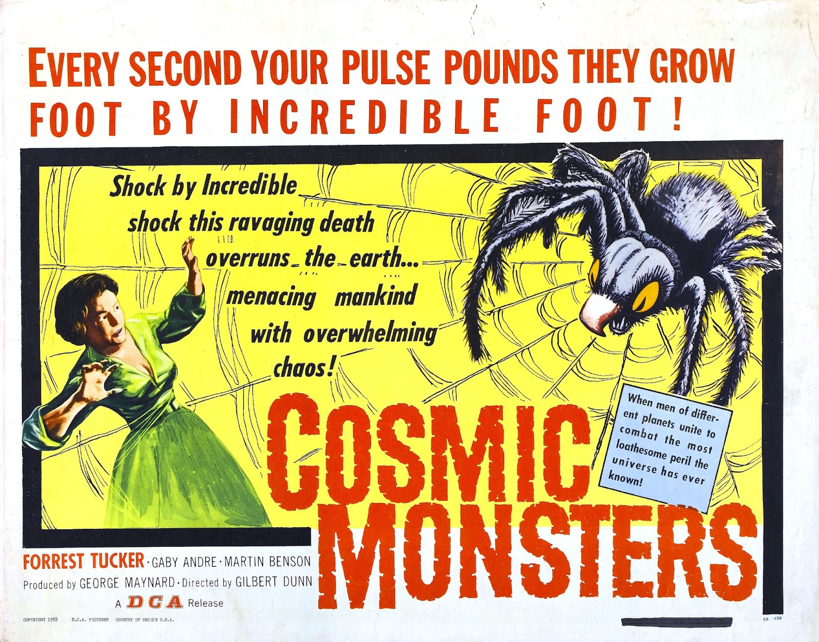 Scifi, B-Movies, Horror and Vintage Posters: Poster The Cosmic Monsters ...