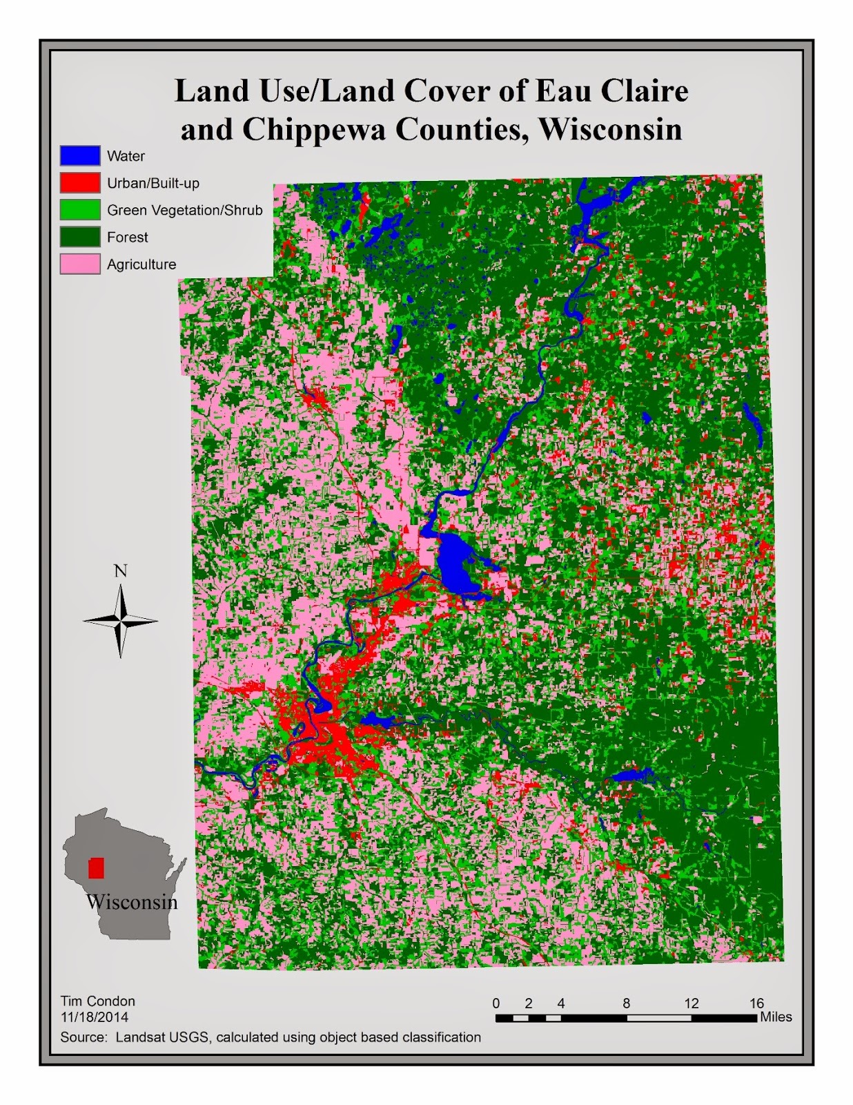 UWEC Remote Sensing (Tim Condon): Lab 10: Object-Based Classification