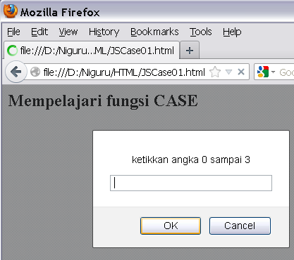 Operasi Percabangan Dengan Menggunakan Instruksi CASE Pada Javascript ...