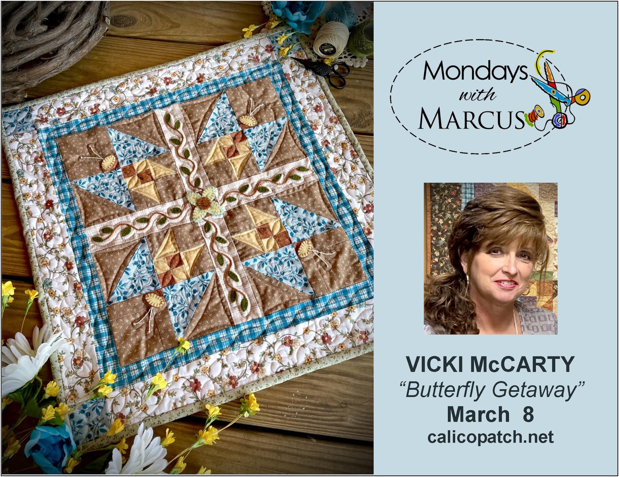 Heartspun Quilts ~ Pam Buda: Monday's With Marcus II ~ Vicki McCarty of ...