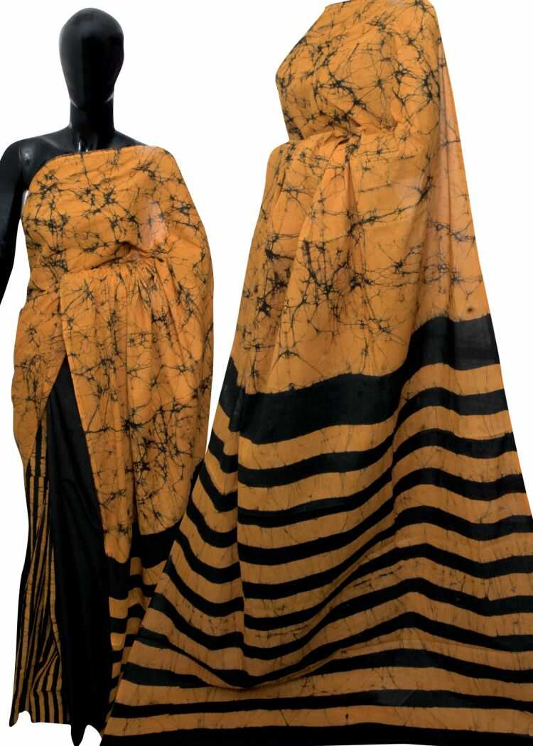 Latest Cotton batik sarees | Buy online cotton sarees