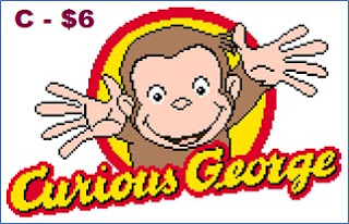 EASY PATTERNS: Curious George cross-stitch pattern