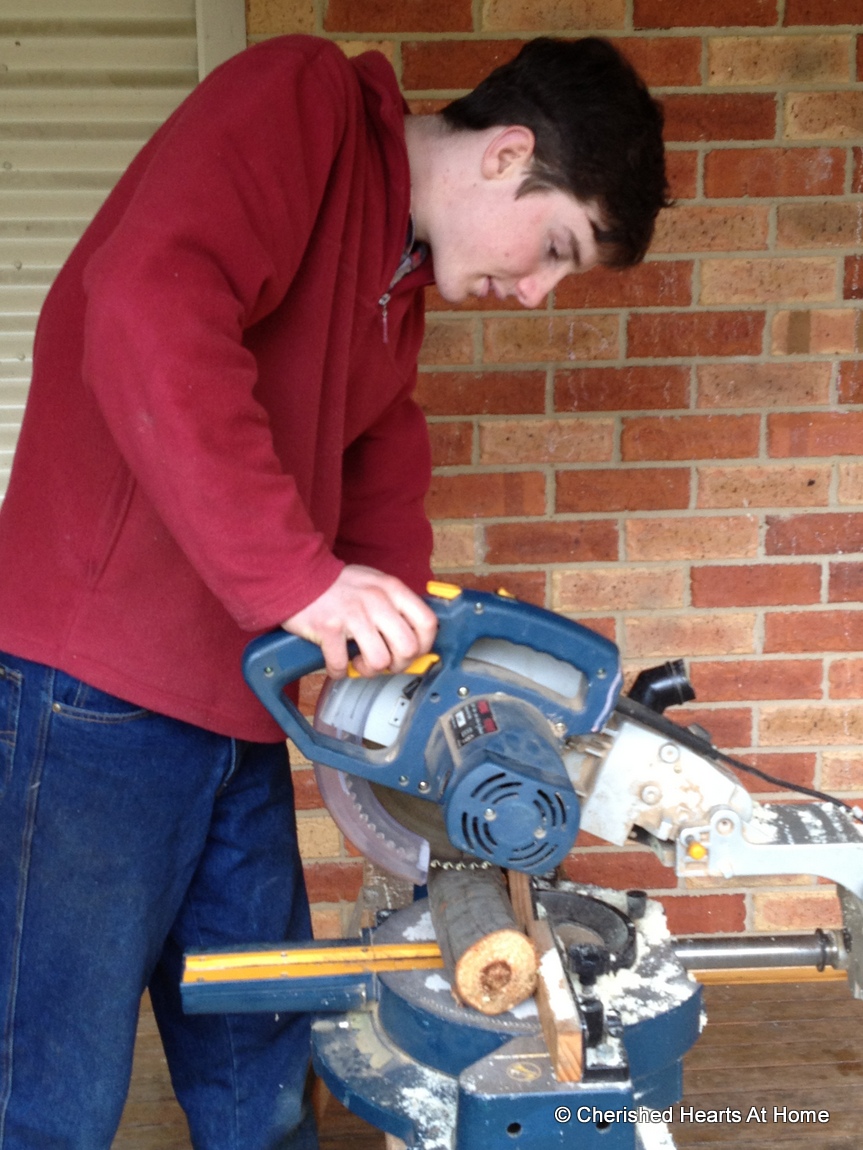 Cherished Hearts At Home: Homemade Tree Blocks Tutorial