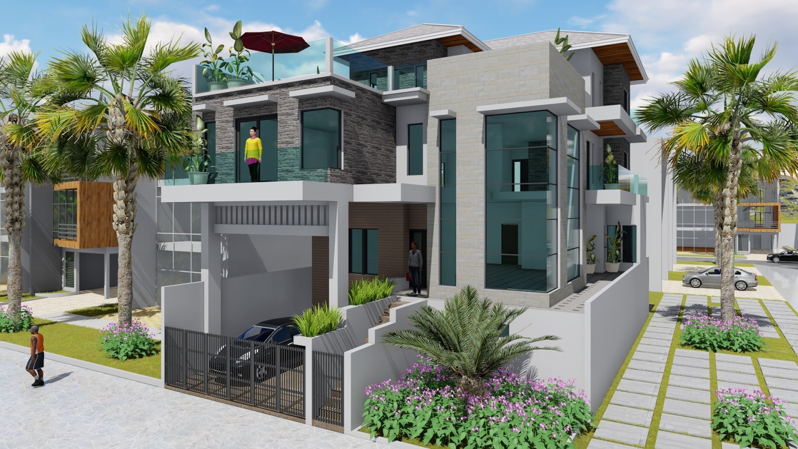 Sketchup How To Scale Image Layout Plan And Reload New Material On Lumion Villa Design 12mx20m sketchup-how-to-scale-image-layout-plan-and-reload-new-material-on-lumion-villa-design-12mx20m