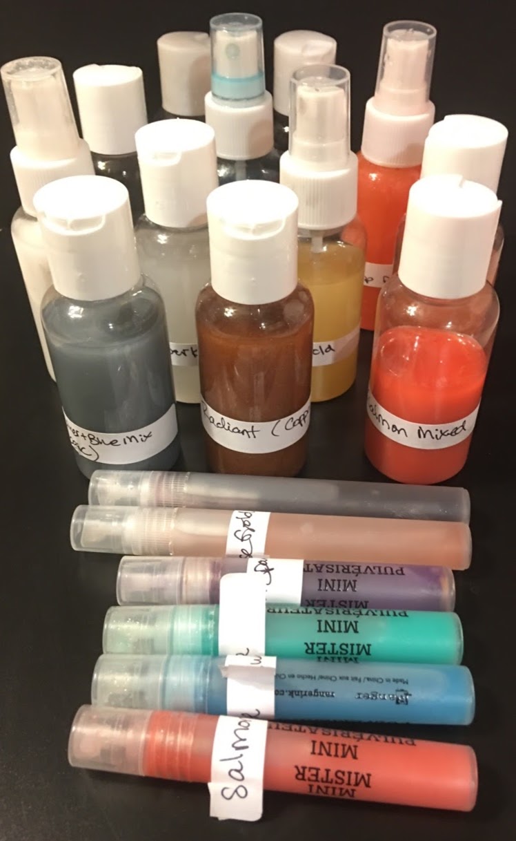 Paper Crafting On A Dime: Shimmer Spray Recipe